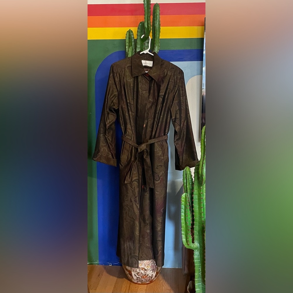 Vintage Barrie Pace Paisley Trench Coat - Gem
